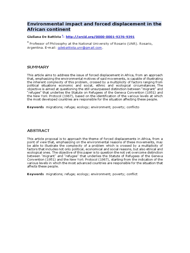 Paper-Translation To English | PDF | Human Migration | Refugee