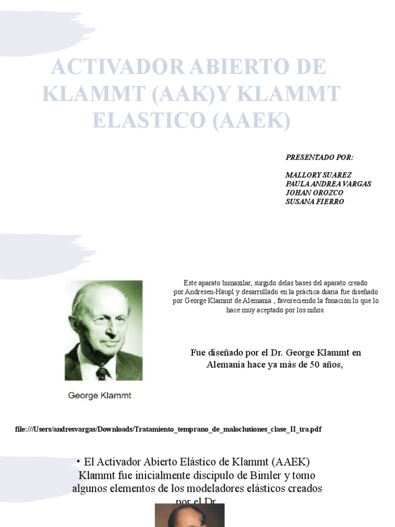 El Activador Abierto de Klammt y su función en el tratamiento de ...