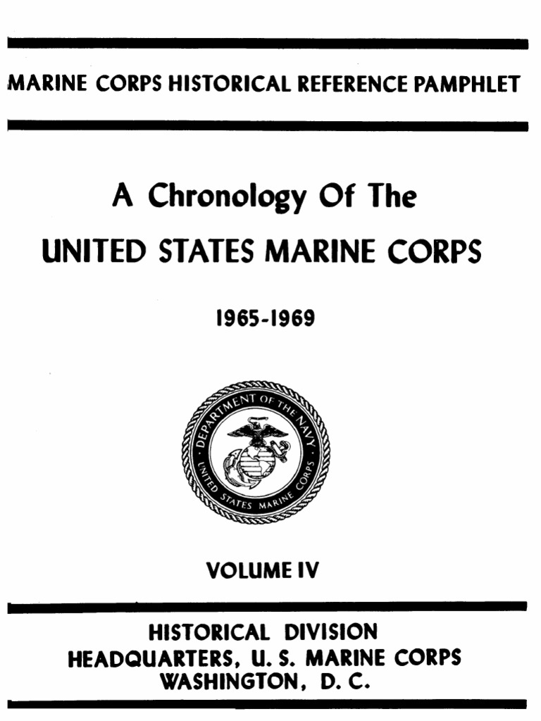 USMC Chronology: 1965-1969 Events | PDF | United States Marine Corps ...