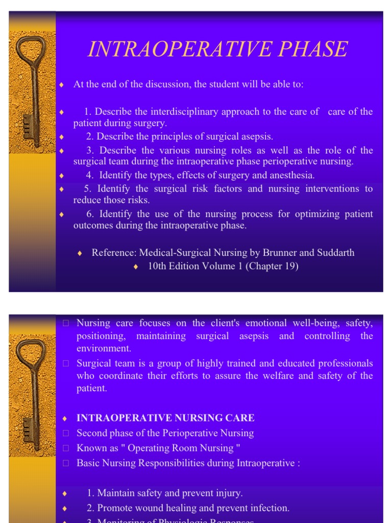 3 Intraoperative Phase | Surgery | Anesthesia