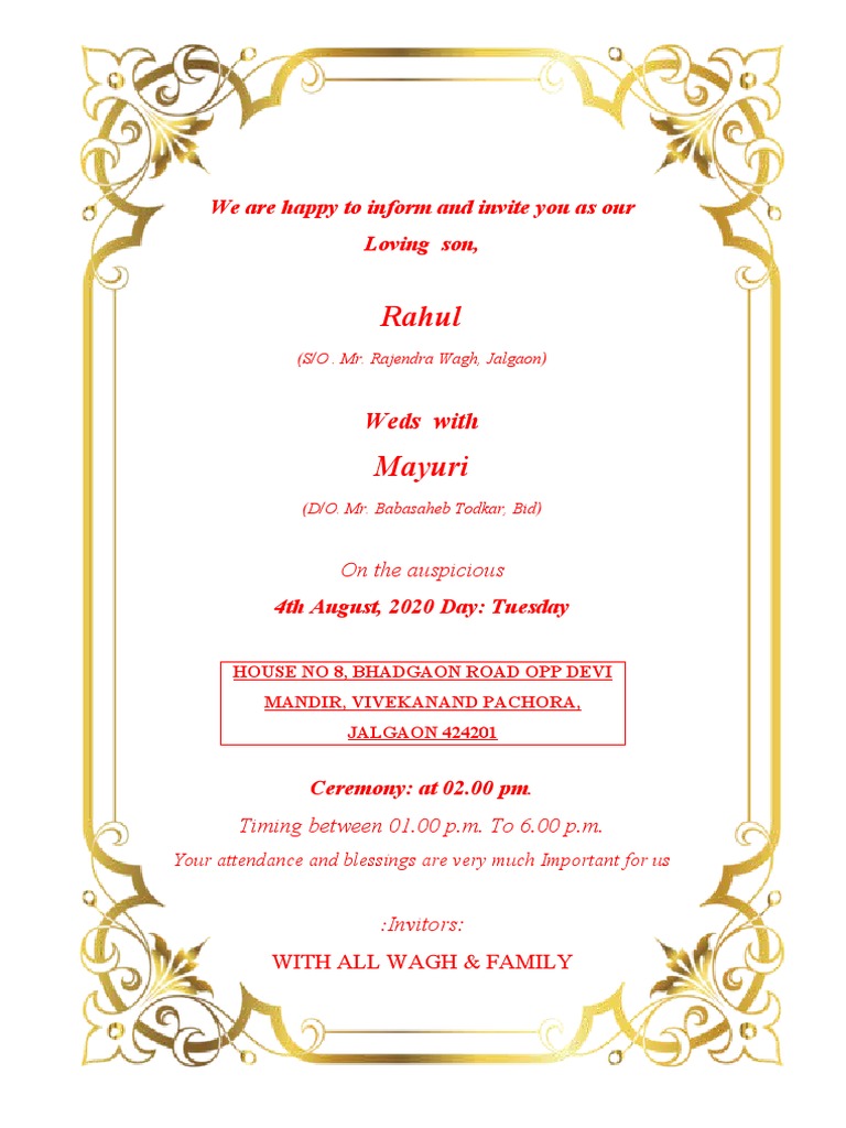 Amantran Patrika1 | PDF