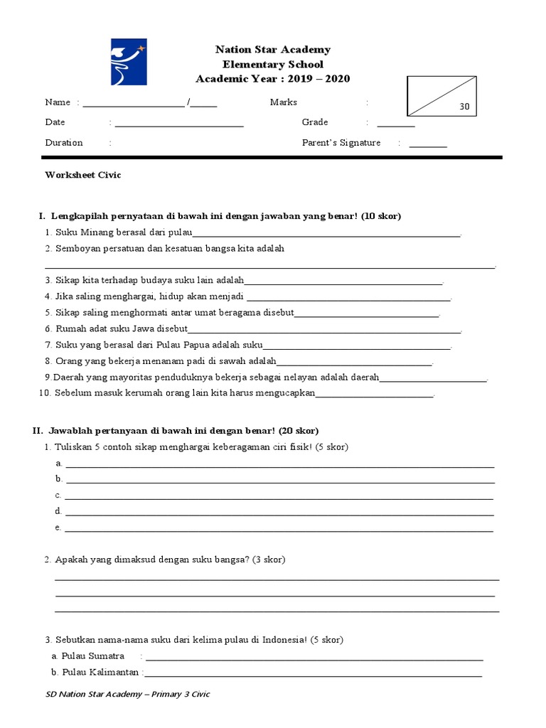Worksheet Social Grade 3 Topic 3 Rev | PDF