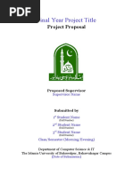 Final Year Project Proposal Template v1.5 | PDF | Feasibility Study ...