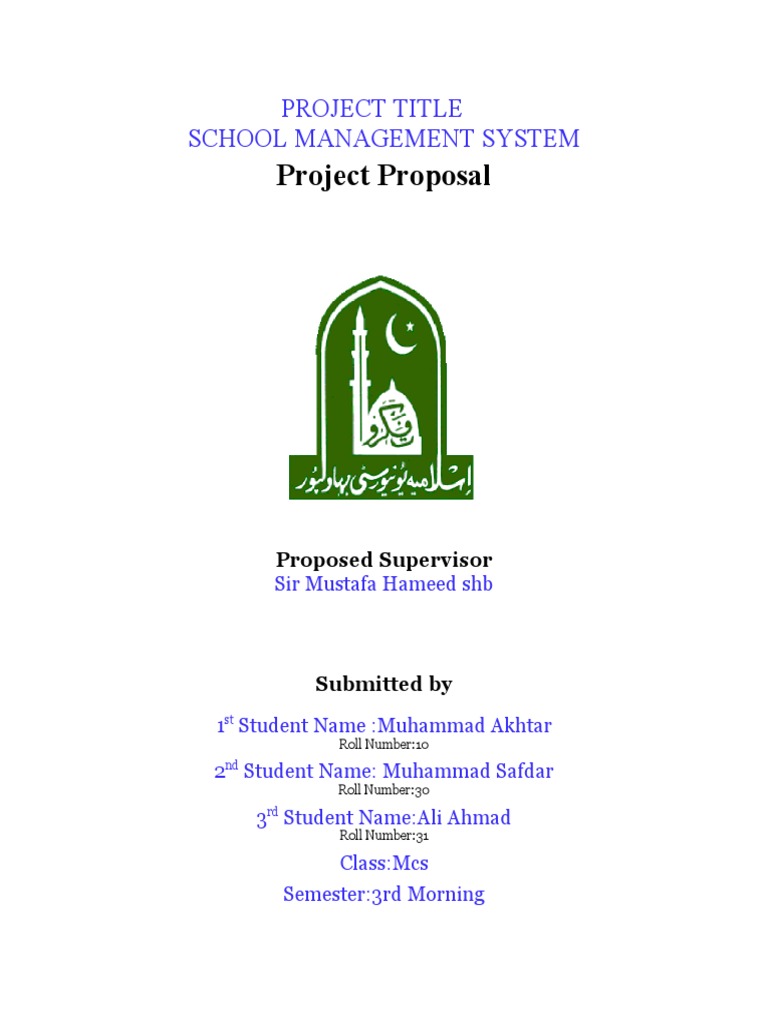 School Management System Proposal | PDF | Analytics | Teachers