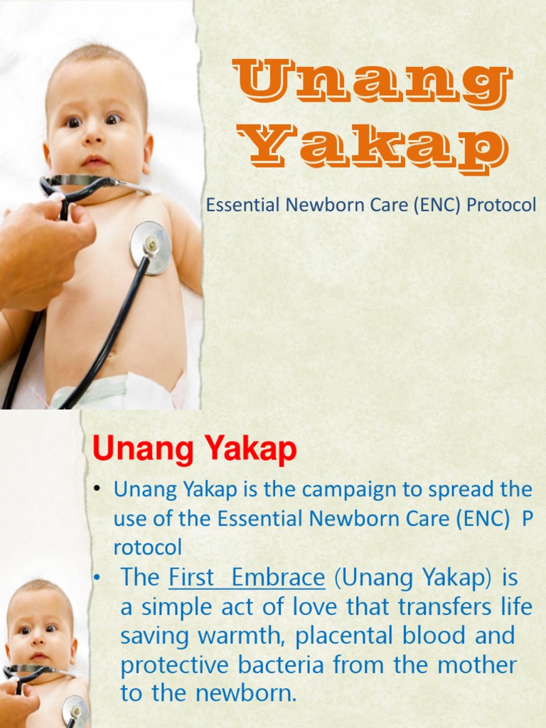 Unang Yakap: Essential Newborn Care (ENC) Protocol | PDF ...