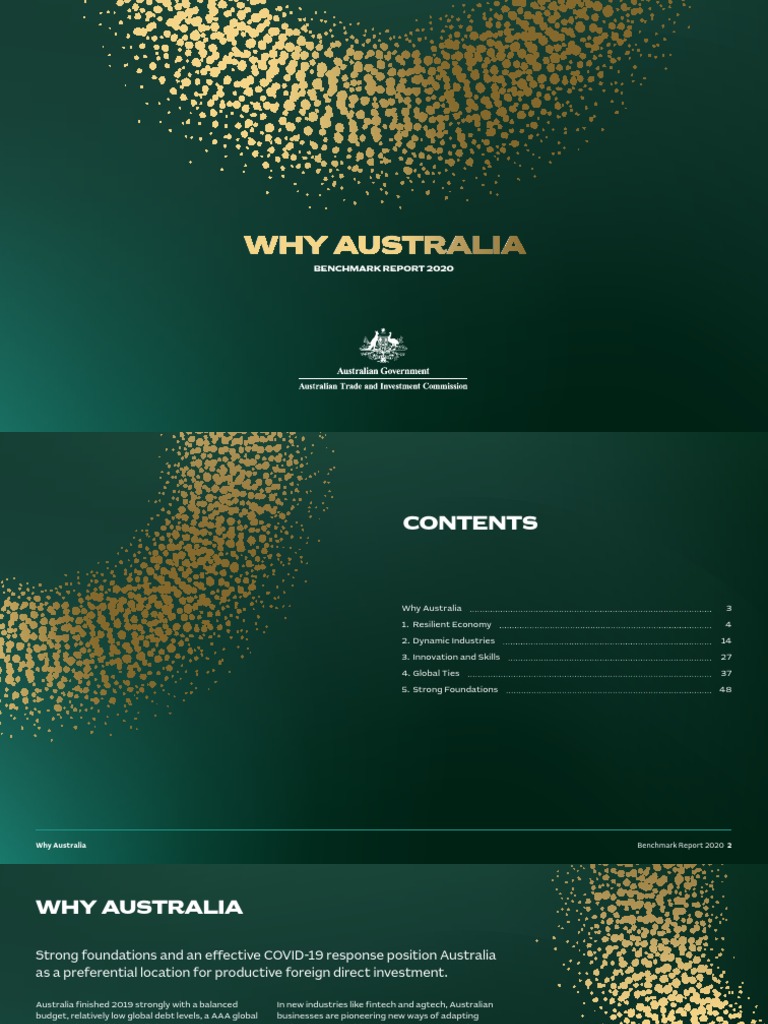 Austrade 2020 Benchmark Report PDF | PDF | Australia | World Economy
