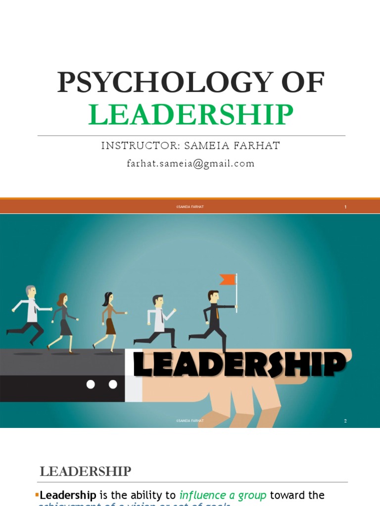 Psychology of Leadership | PDF | Leadership | Emotional Intelligence