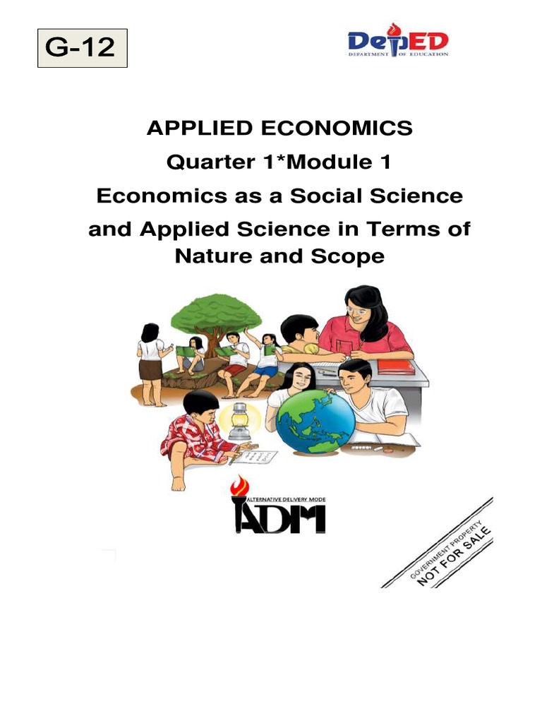ABM-APPLIED-ECONOMICS-12 Q1 W1 Mod1 PDF | PDF | Economics | Macroeconomics