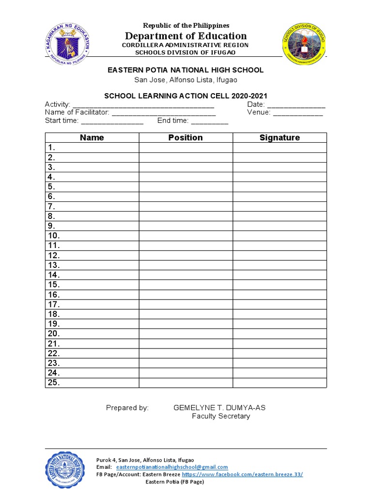 FACULTY-MEETING - SLAC - Attendance | PDF