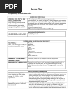 Tadika Lesson Plan | PDF | Teachers | Lesson Plan