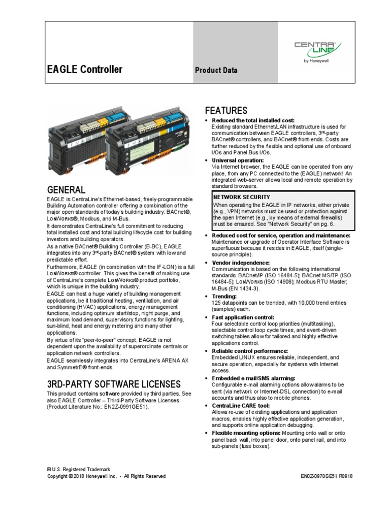 Eagle Controller Datasheet | PDF | Computer Network | Secure Shell