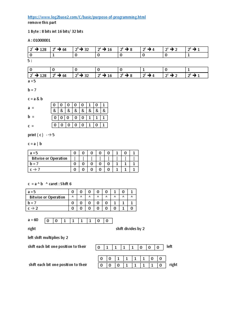 Bitwise Operators | PDF | Cryptography | Key (Cryptography)