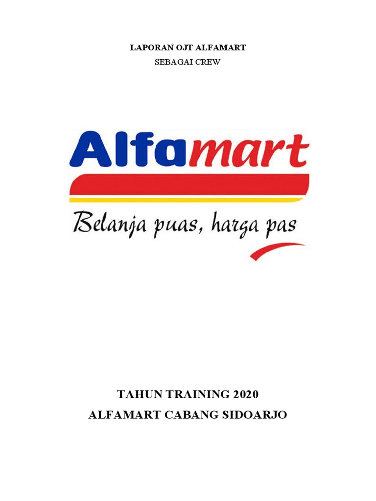 Laporan Ojt Alfamart Wildan | PDF