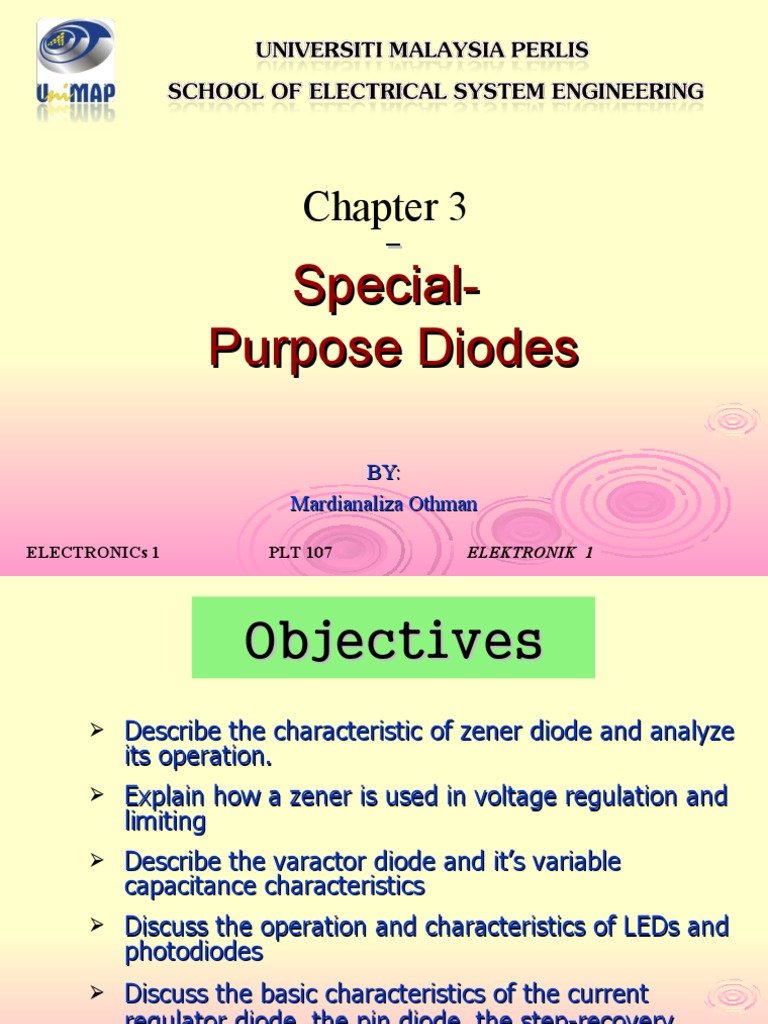 CHAPTER 3-Special Purpose Diodes | PDF | Diode | P–N Junction