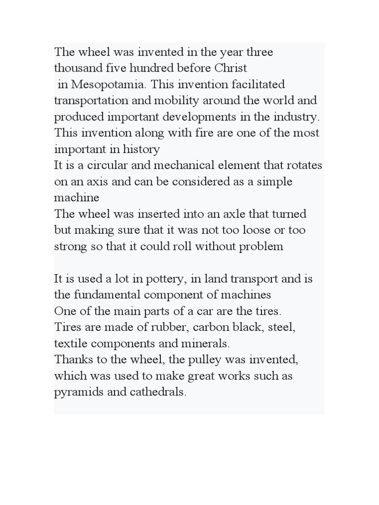 The Wheel: An Invention That Shaped Civilization and Advanced ...