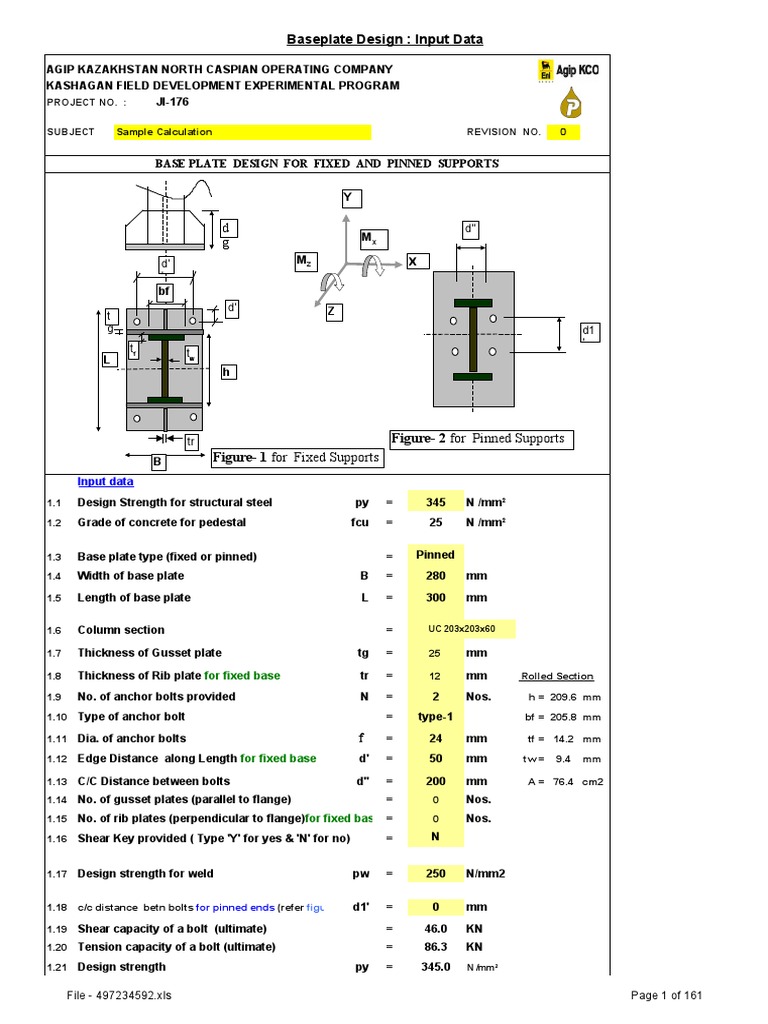 Design of Base Plate | PDF | Structural Engineering | Civil Engineering