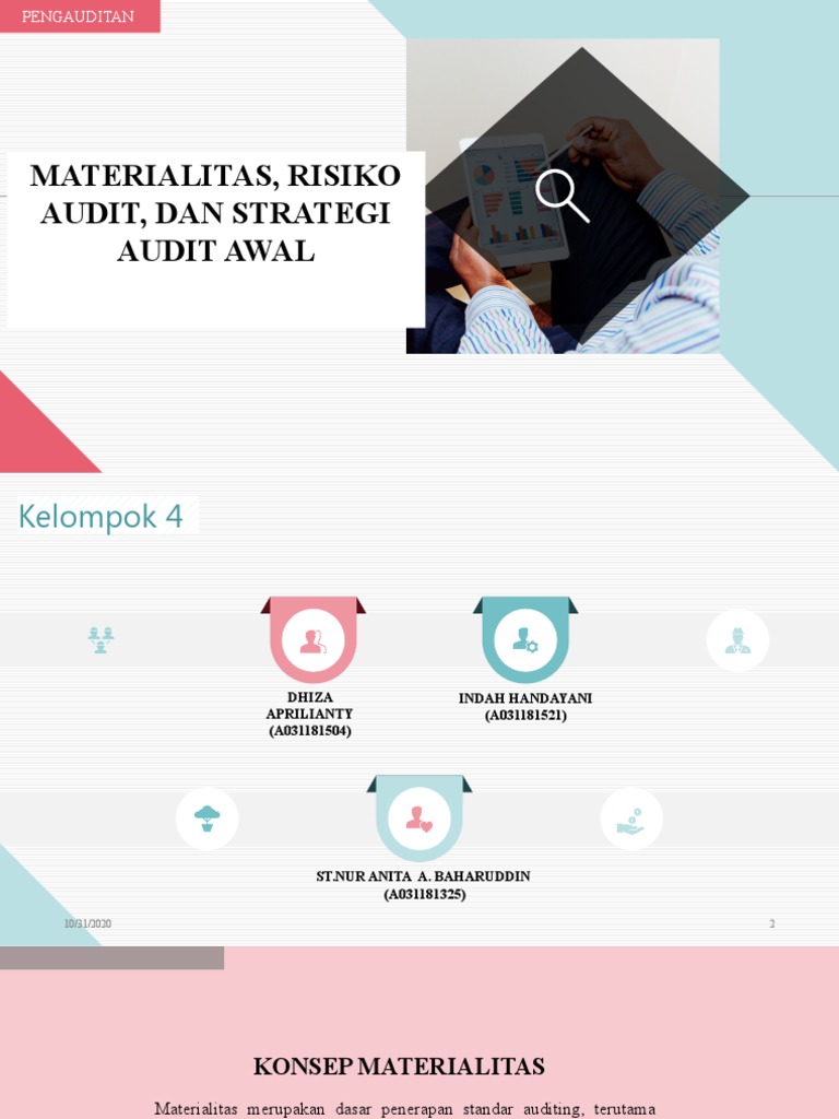 Kelompok 4 - Materialitas, Risiko Audit, Dan Strategi Audit Awal | PDF