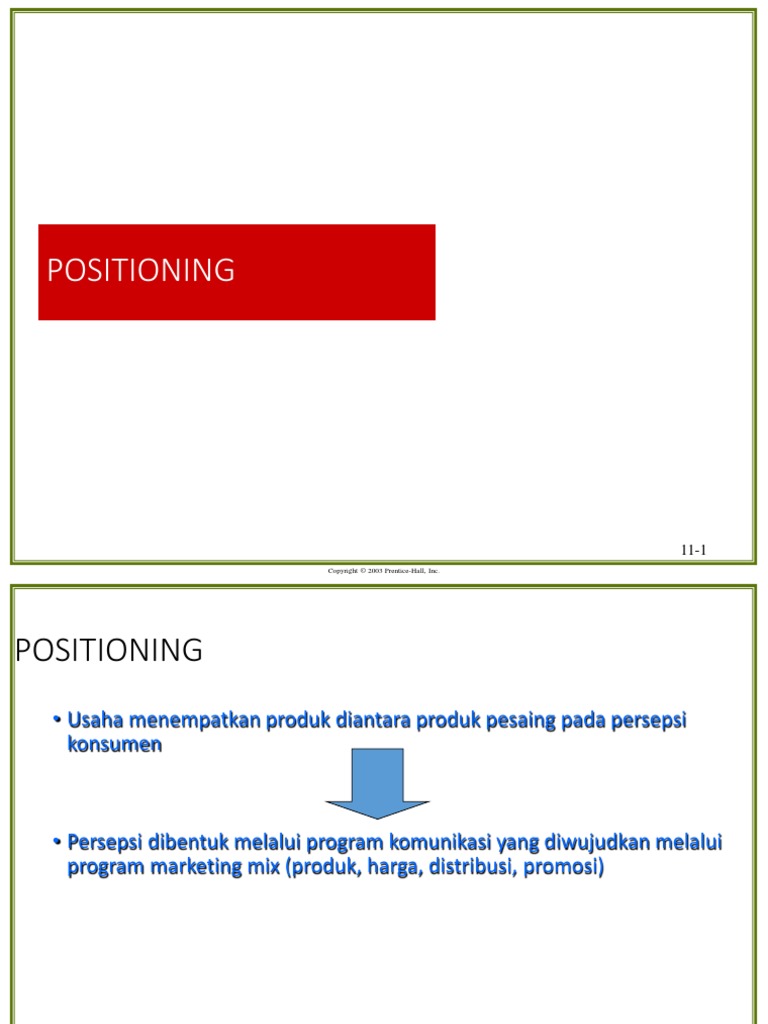 POSITIONING | PDF