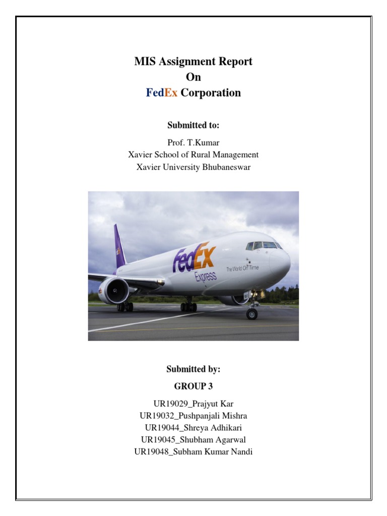 FedEx Corporation MIS Analysis Report | PDF | Enterprise Resource ...