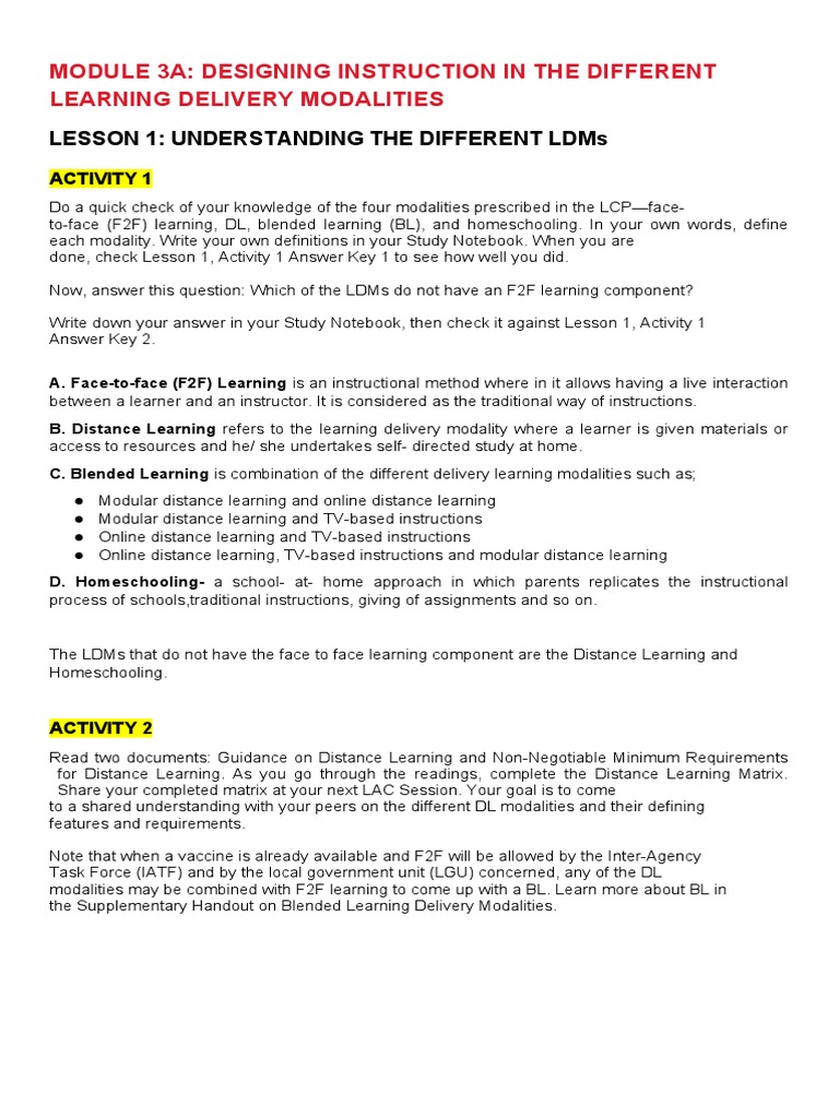 Module 3 Activity With Answers | PDF | Educational Assessment ...