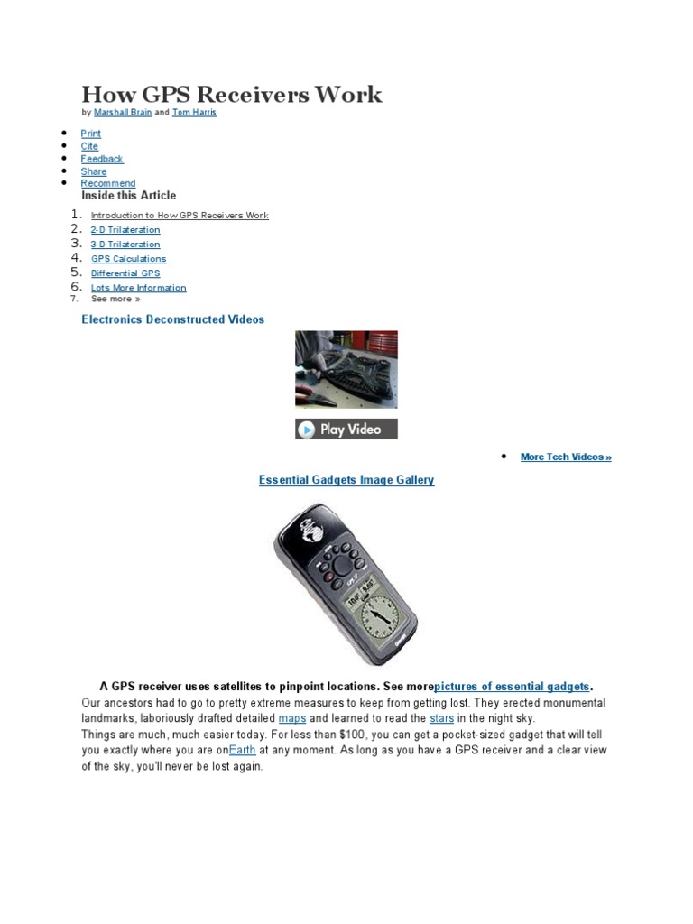 Gps | PDF | Global Positioning System | Telecommunications Engineering