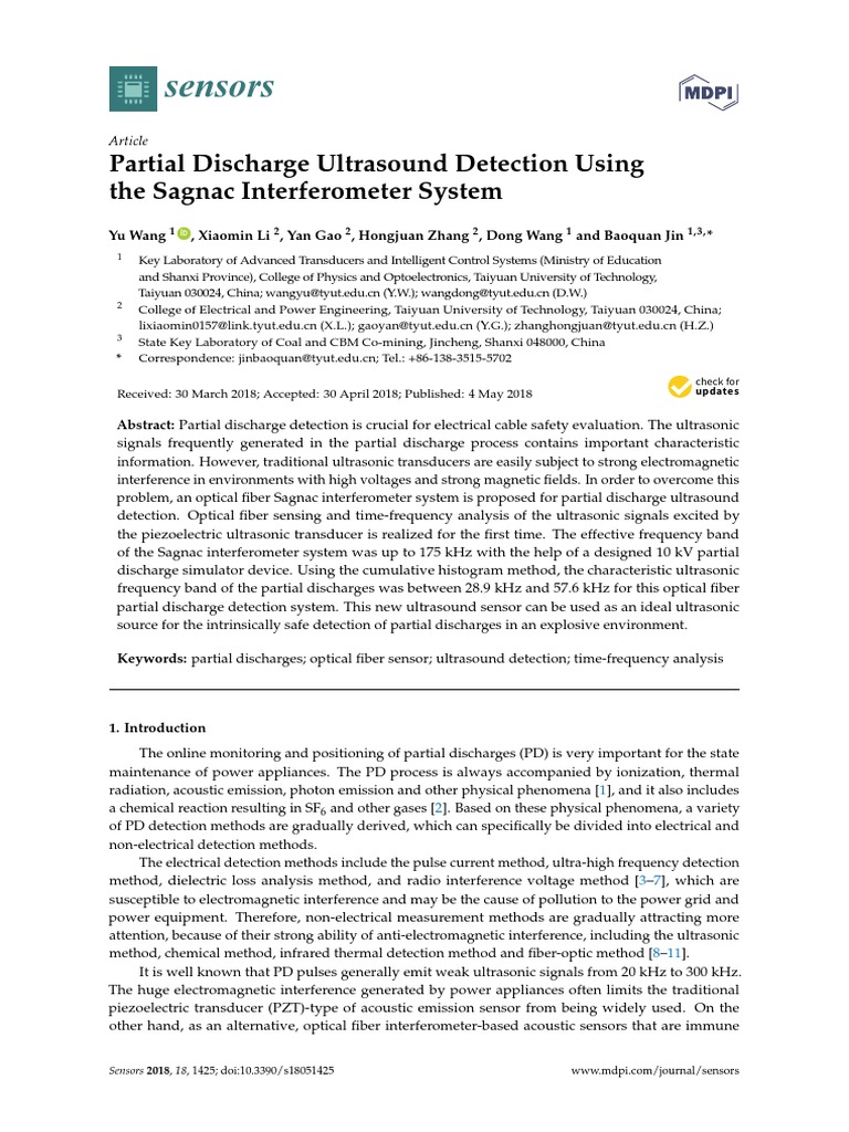 Partial Discharge Ultrasound Detection Using The S | PDF | Ultrasound ...