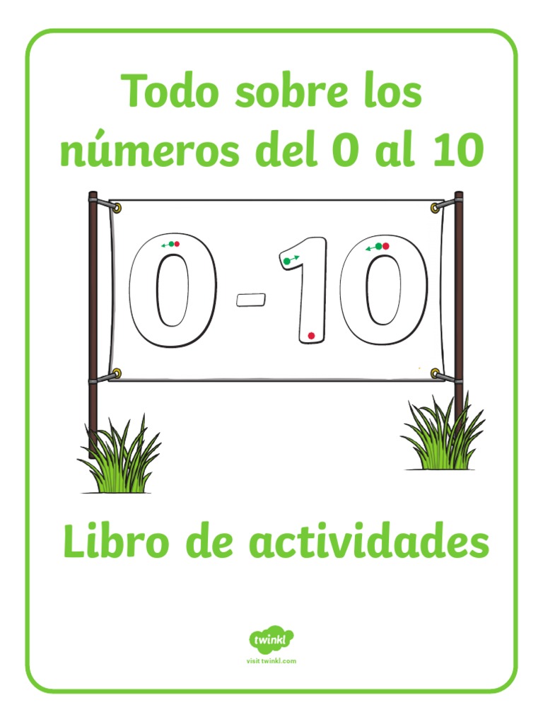 Libro de Actividades - Números Del 0 Al 10 PDF | PDF | Juegos y ...