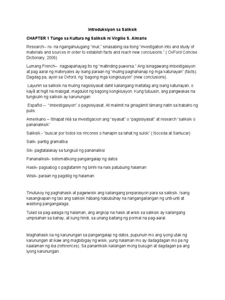 Saliksik Reviewer | PDF