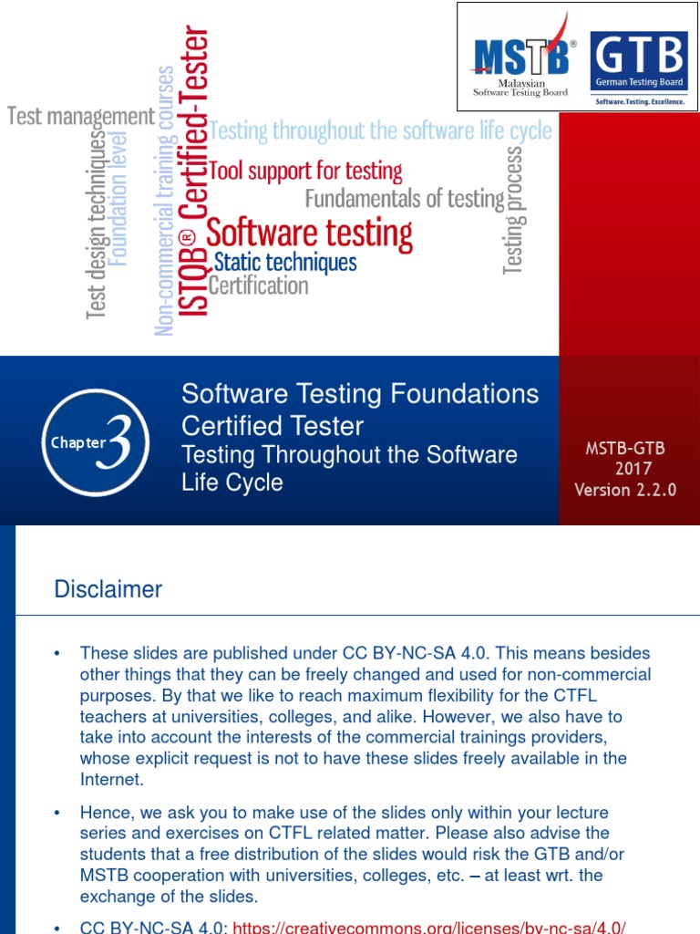 CTFL-Chapter 3-Testing Throughout The Software Life Cycle v2.2.0 | PDF ... CTFL-Chapter 3-Testing Throughout The Software Life Cycle v2.2.0 | PDF ...