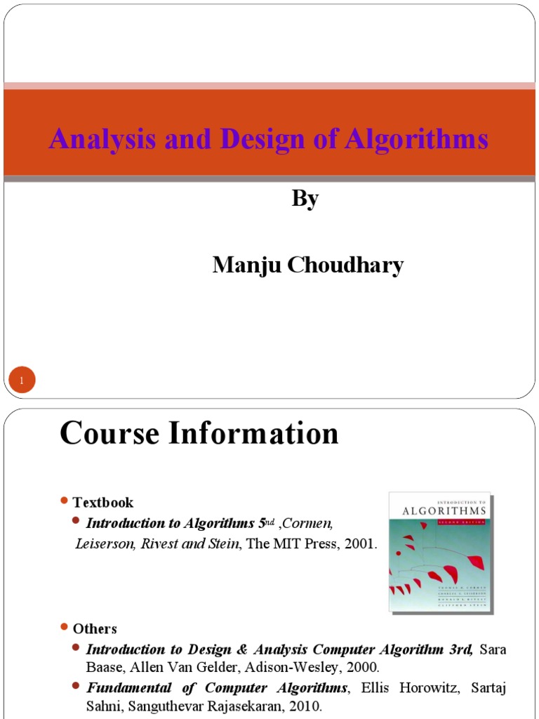 Analysis and Design of Algorithms: by Manju Choudhary | PDF | Computational Complexity Theory ...
