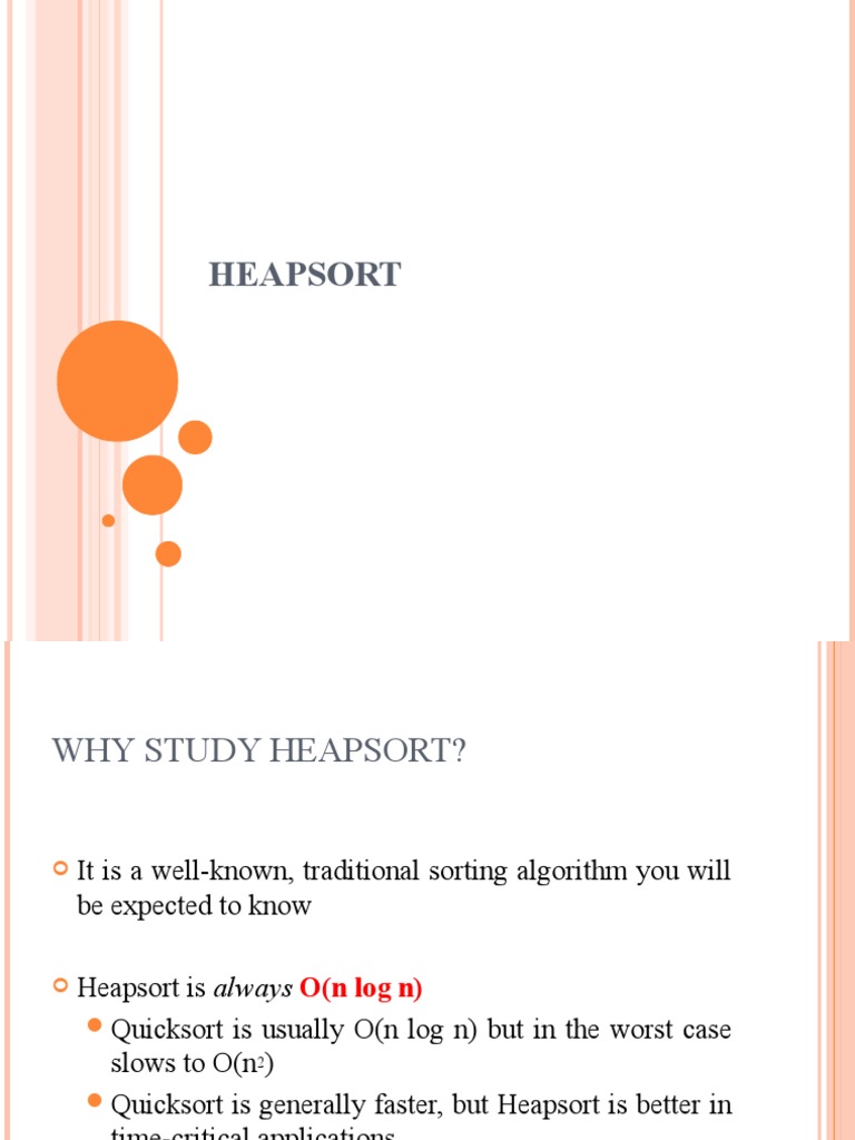 Heap Sort | PDF | Algorithms And Data Structures | Mathematical Concepts Heap Sort | PDF | Algorithms And Data Structures | Mathematical Concepts