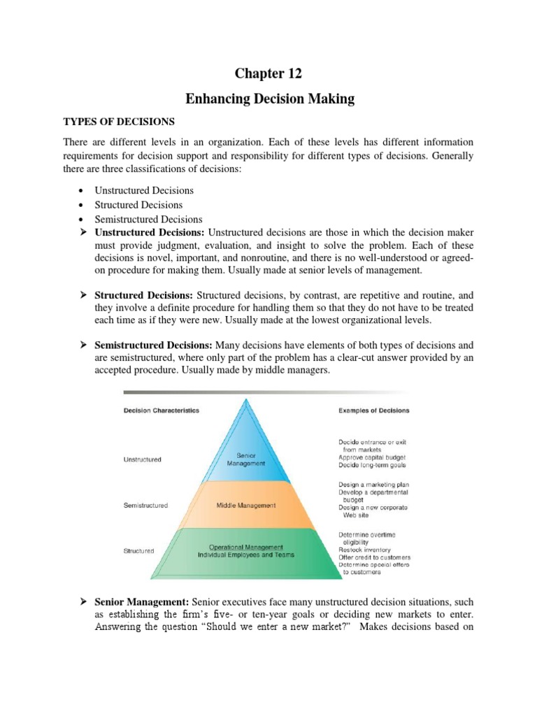 Understanding Decision Making in Organizations: A Breakdown of Decision ...