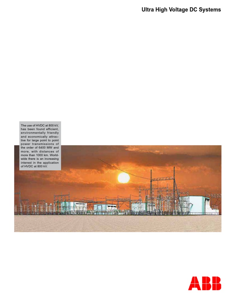 Ultra High Voltage DC Systems | PDF | High Voltage Direct Current ...