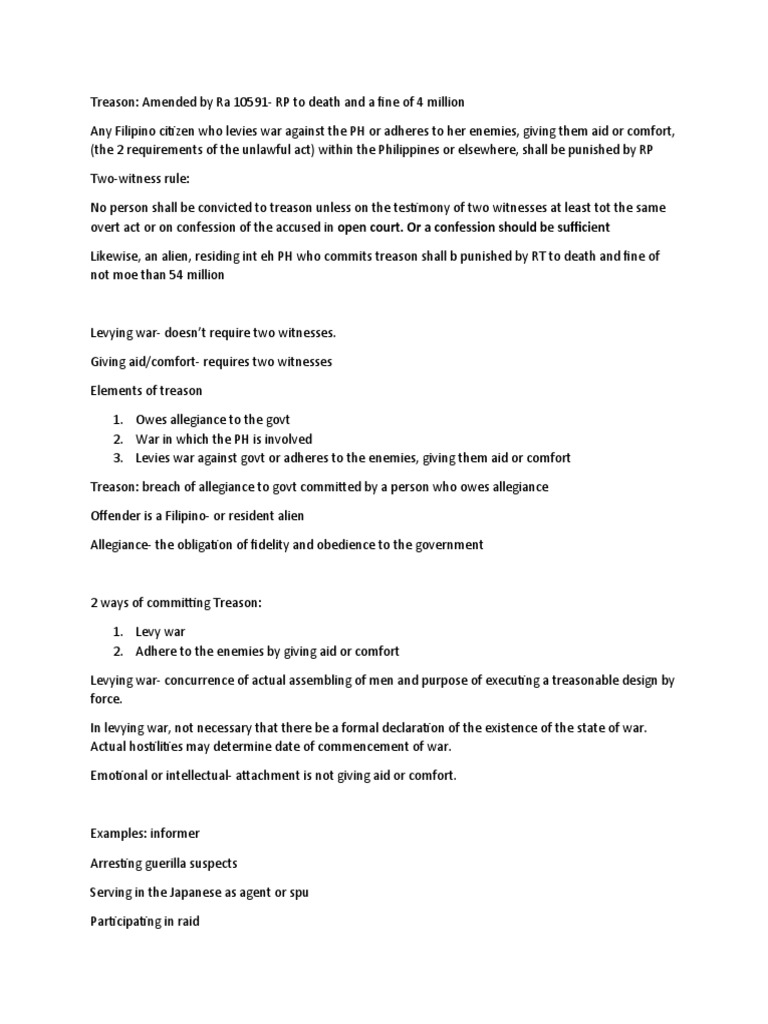 Amended treason law increases penalties for aiding enemies | PDF