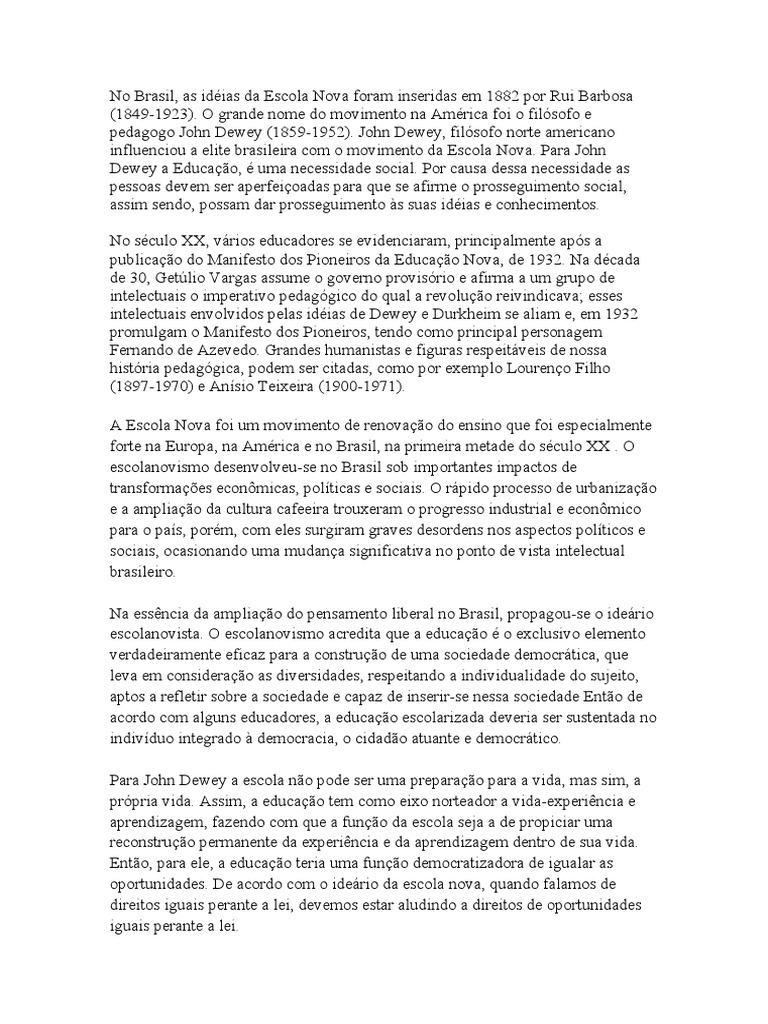 John Dewes | PDF | John Dewey | Pragmatismo