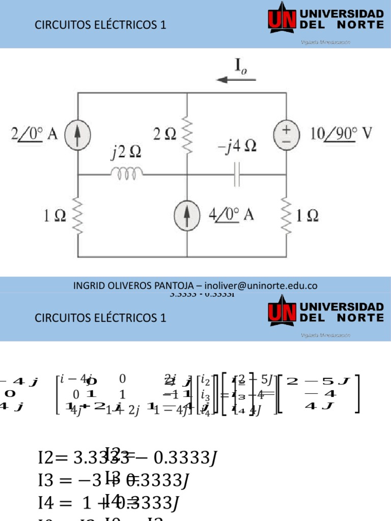 Analysis of Electrical Circuits Involving Complex Numbers and Current ...