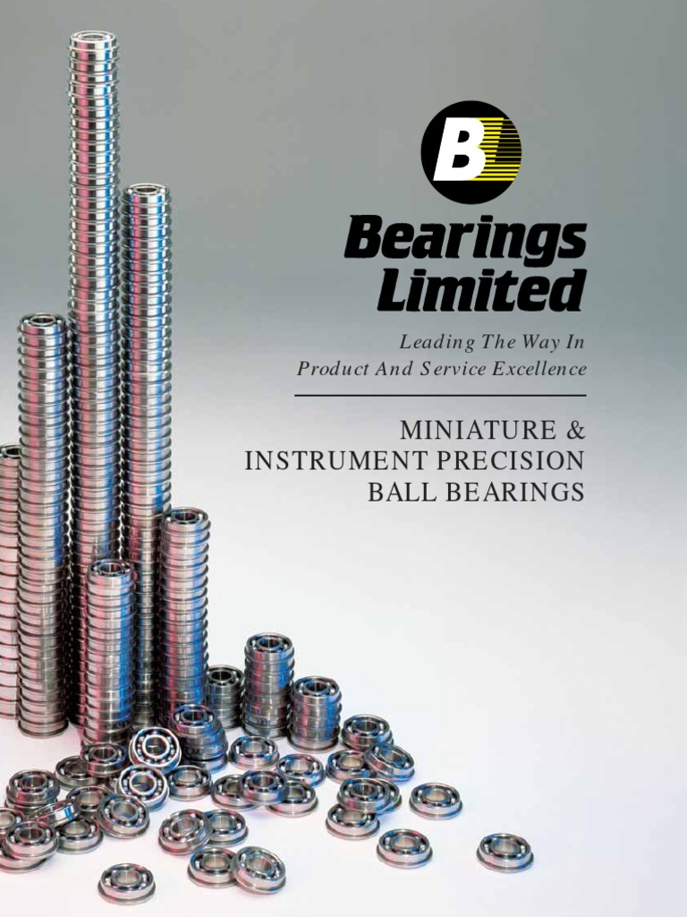 Miniature & Precision Ball Bearings | PDF | Bearing (Mechanical ...