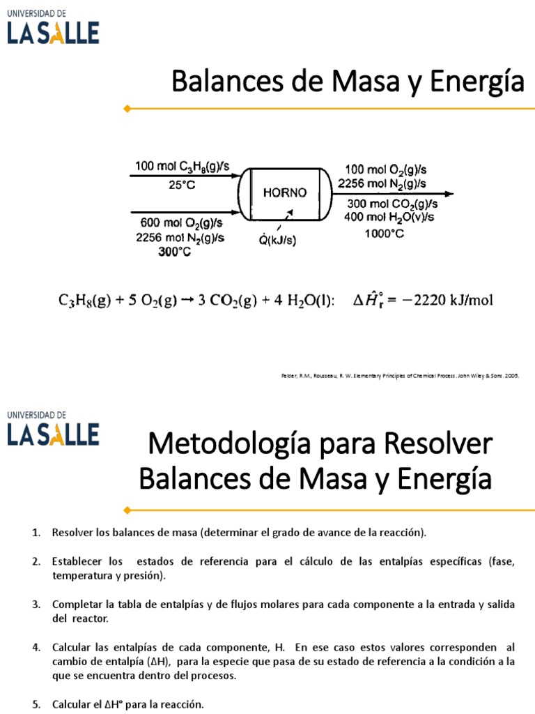 Guía de Balances de Masa y Energía | PDF | Sistema Internacional de ...