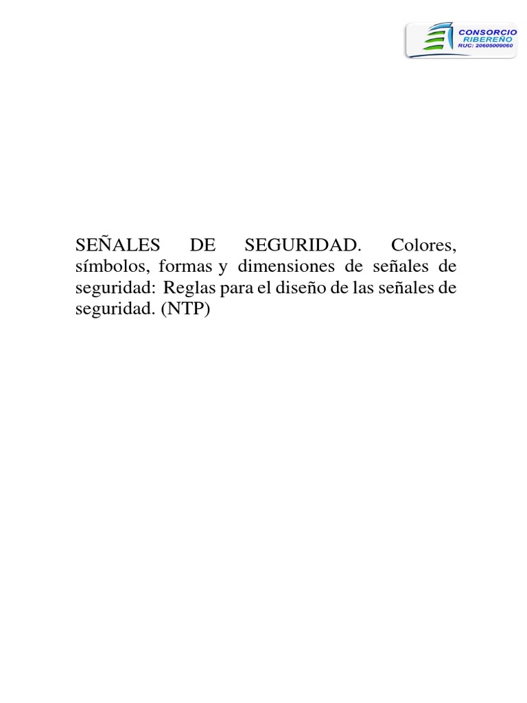 Señales de Seguridad: Colores y Símbolos | PDF | Color | Amarillo