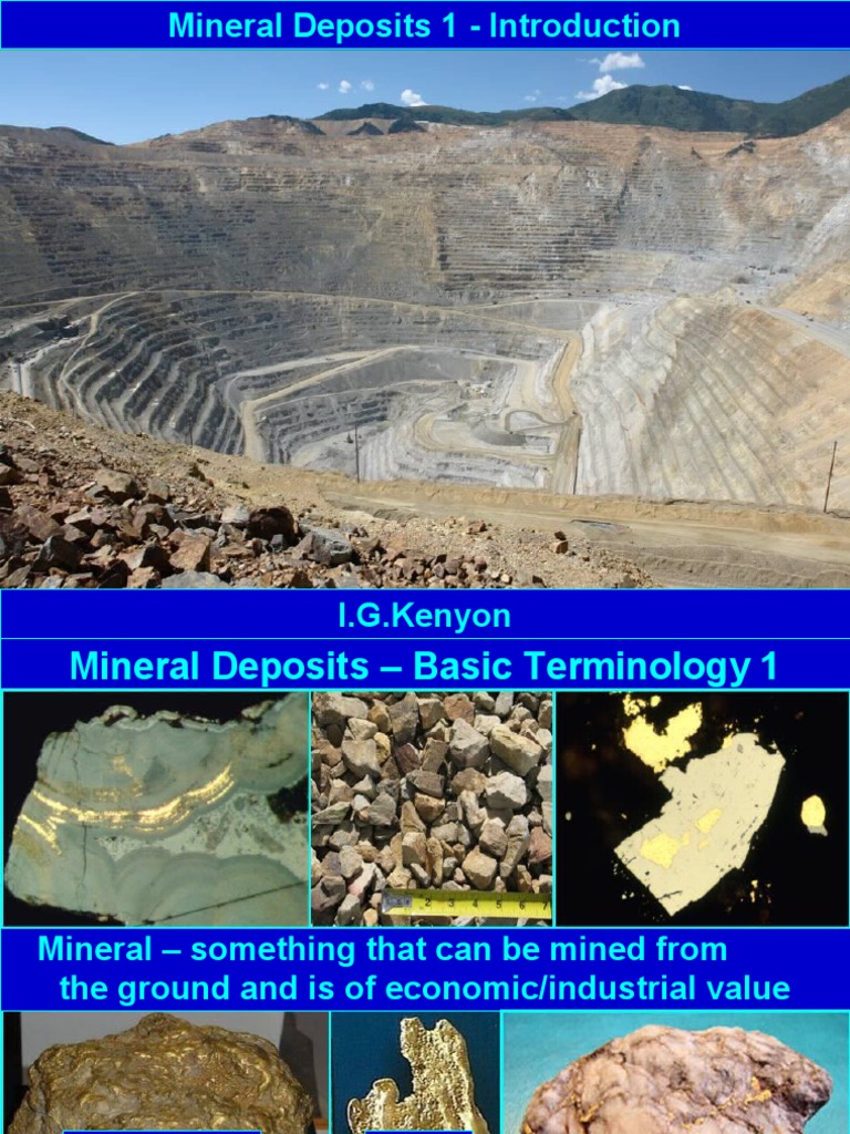 MineralDeposits1Introduction Ian Kenyon | PDF | Ore | Minerals