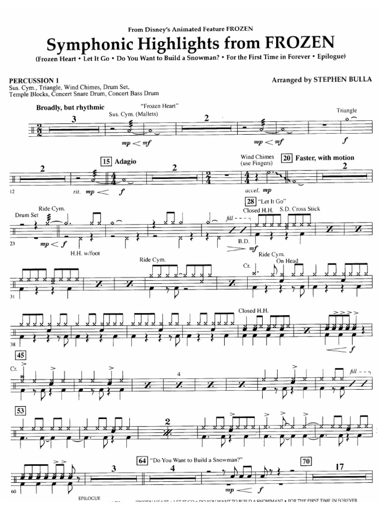 Frozen - Percussion | PDF