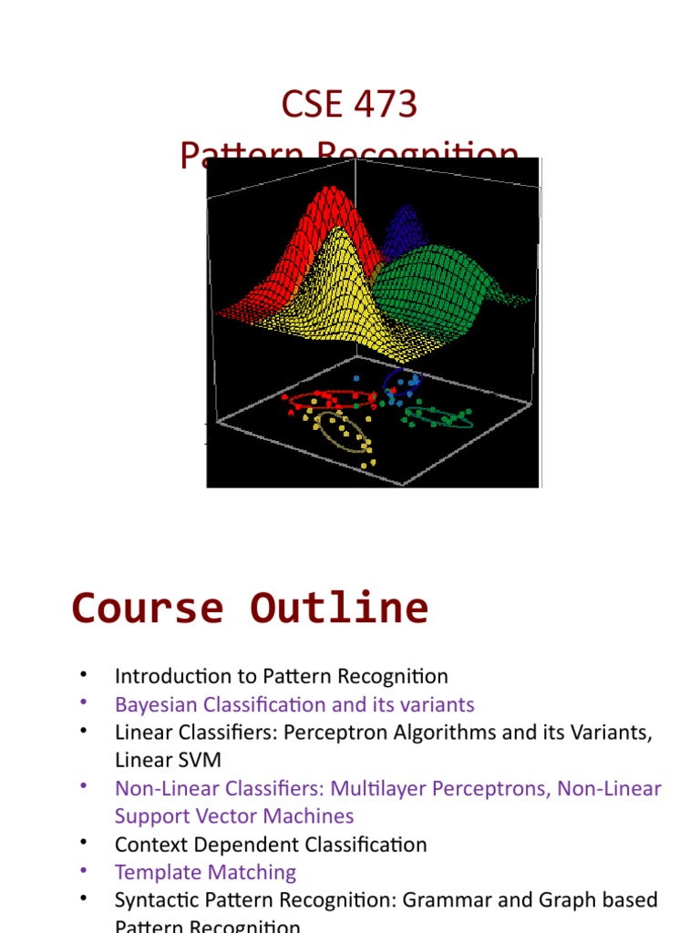 Pattern Recognition Course Overview | PDF | Pattern Recognition ...