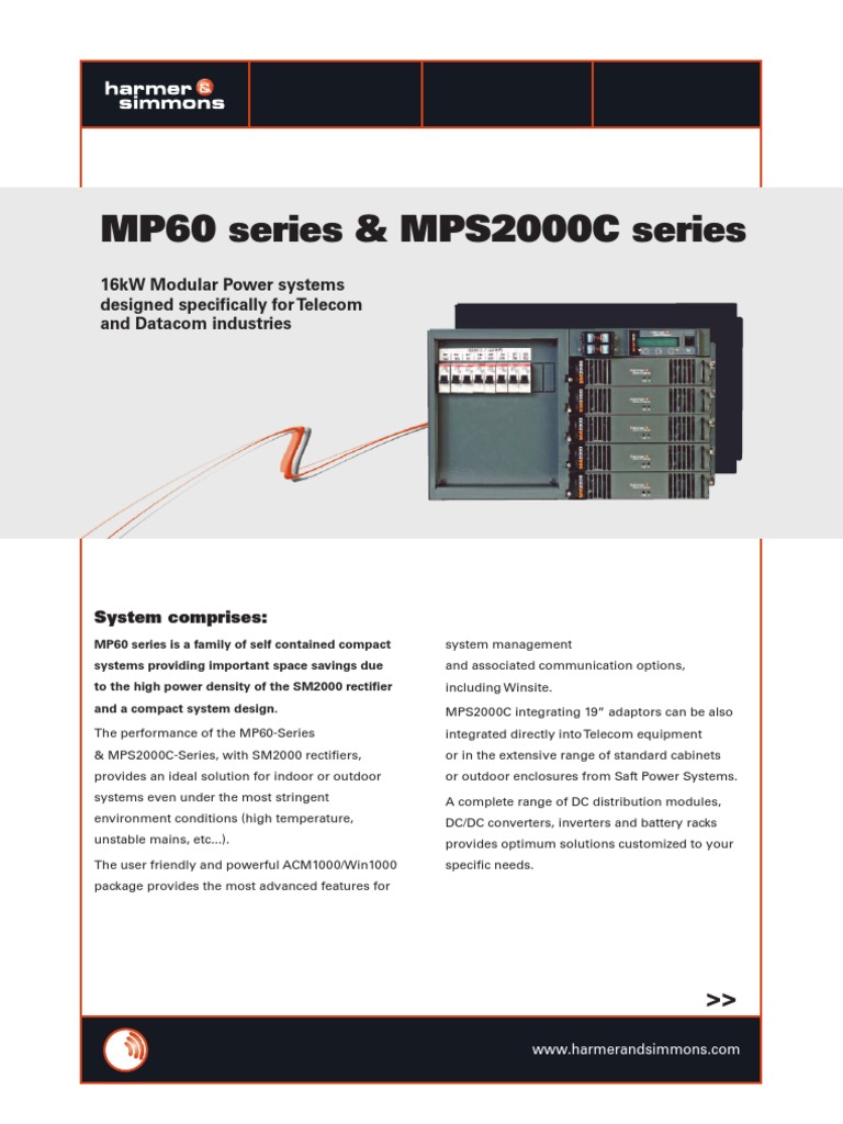 MP60 Series & MPS2000C Series: 16kW Modular Power Systems Designed ...