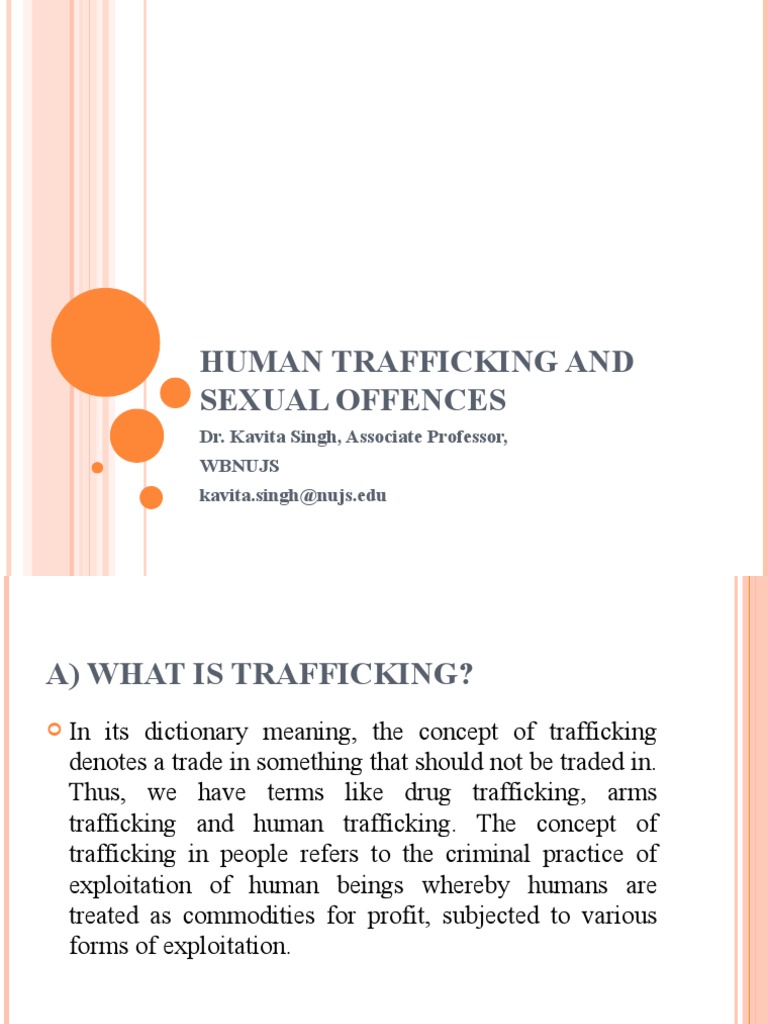 Study Material On Human Trafficking and Sexual Offences by Kavita Singh ...