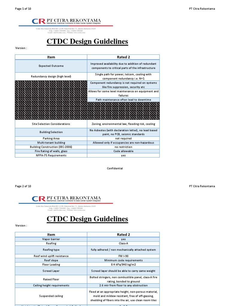 Data Center Design Guidelines | PDF | Optical Fiber | Electrical Substation
