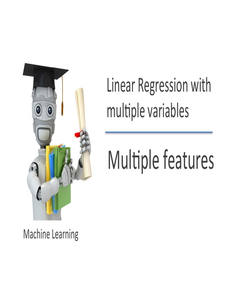 Slide 4 - Linear Regression With Multiple Variables | PDF | Regression Analysis | Applied ...