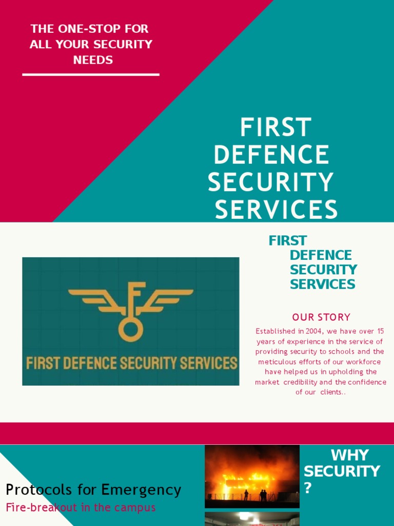 The One-Stop For All Your Security Needs: First Defence Security ...