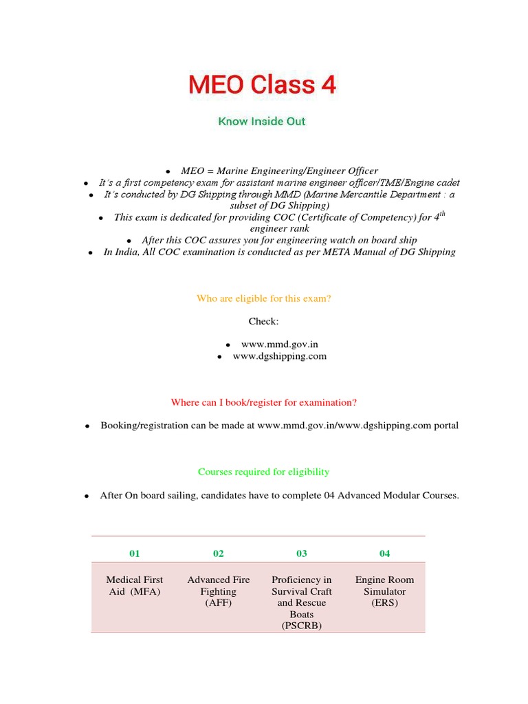 Meo Class 4 Info | PDF | Test (Assessment) | Engineering