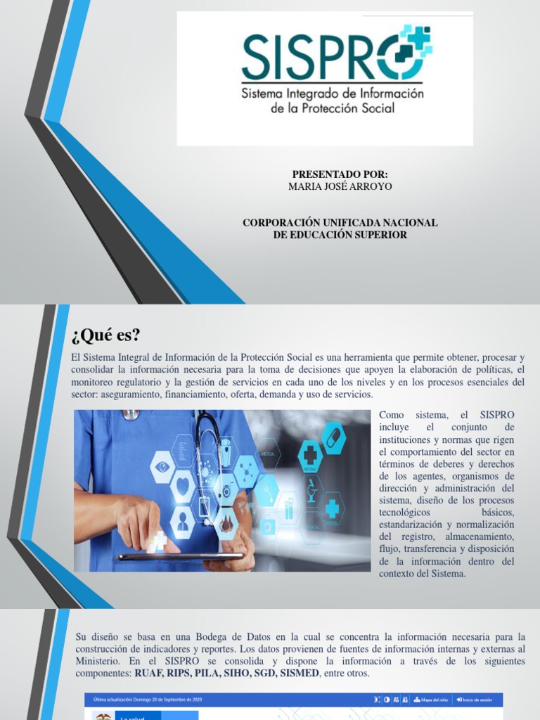 Sispro Sistema de Información Sispro | PDF | Business | Cuidado de ...