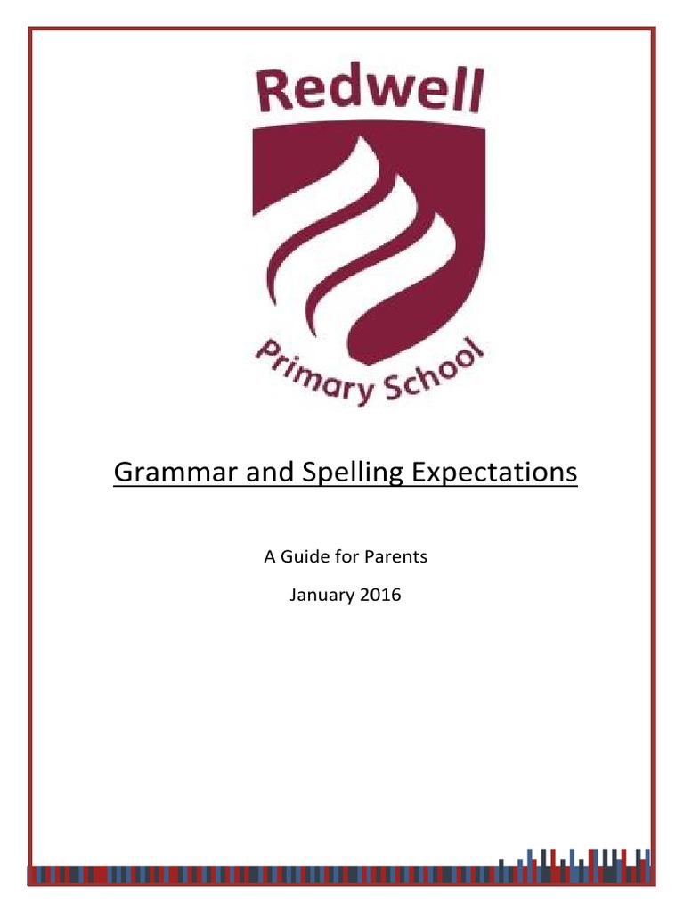Grammar and Spelling Expectations PDF | PDF | Adverb | Noun